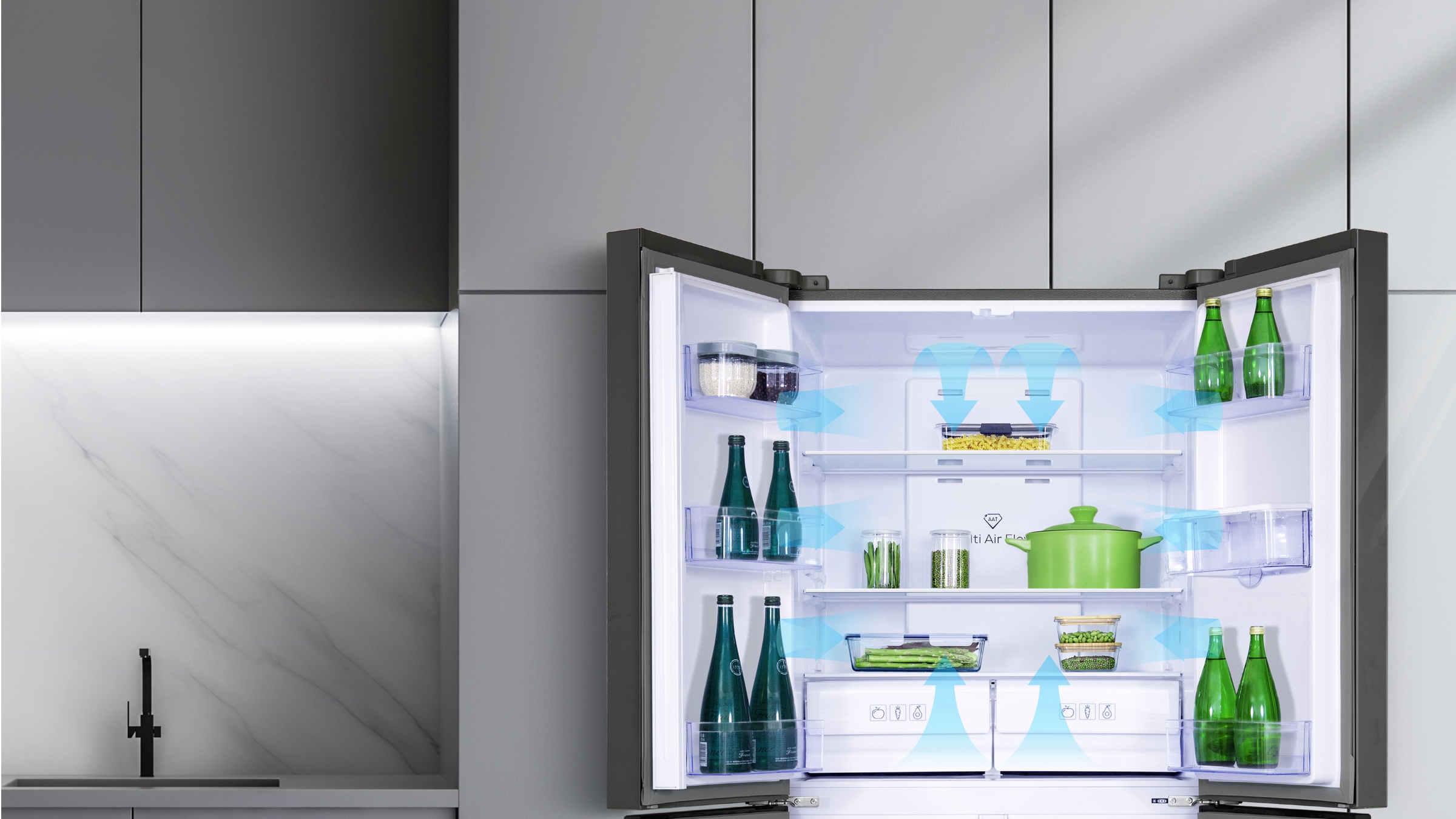 TCL Refrigerator P466CD-Multi Doors AAT Total No Frost-TCL Global