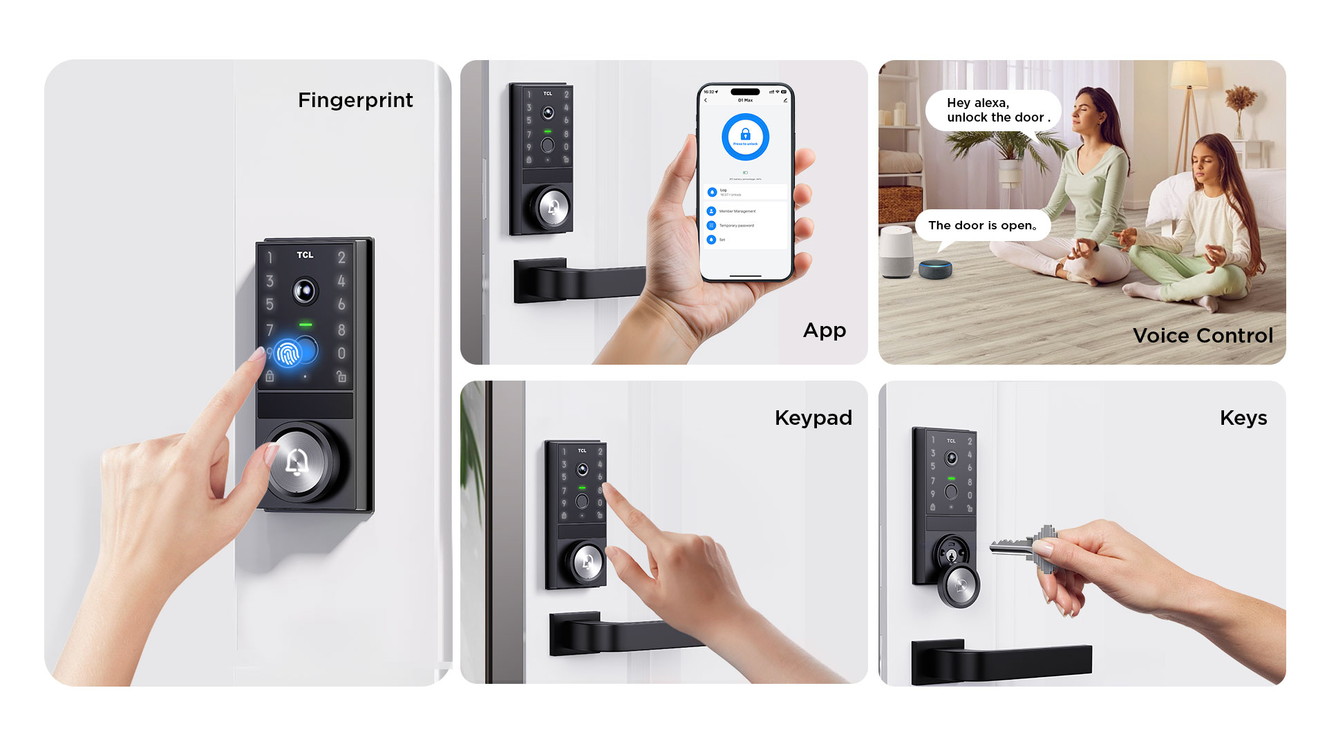 Video Smart Lock-D1 Max TCL D1 Max 3-in-1 Video Smart Lock | TCL Global / English