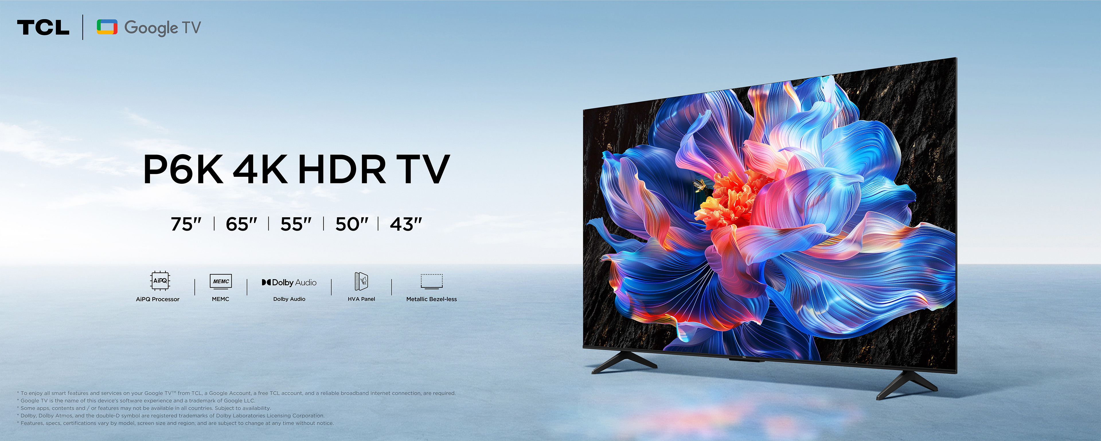 TCL P6K-4K HDR TV - TV 55/65/75 pouces - TCL France