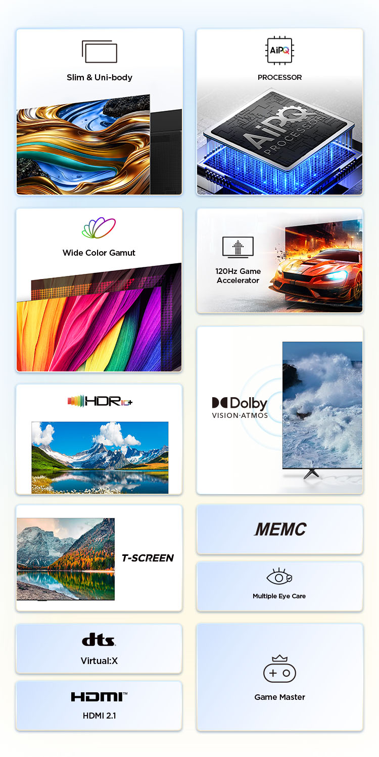 TCL P755 4K UHD Google TV | AiPQ™ PROCESSOR - TCL Latin