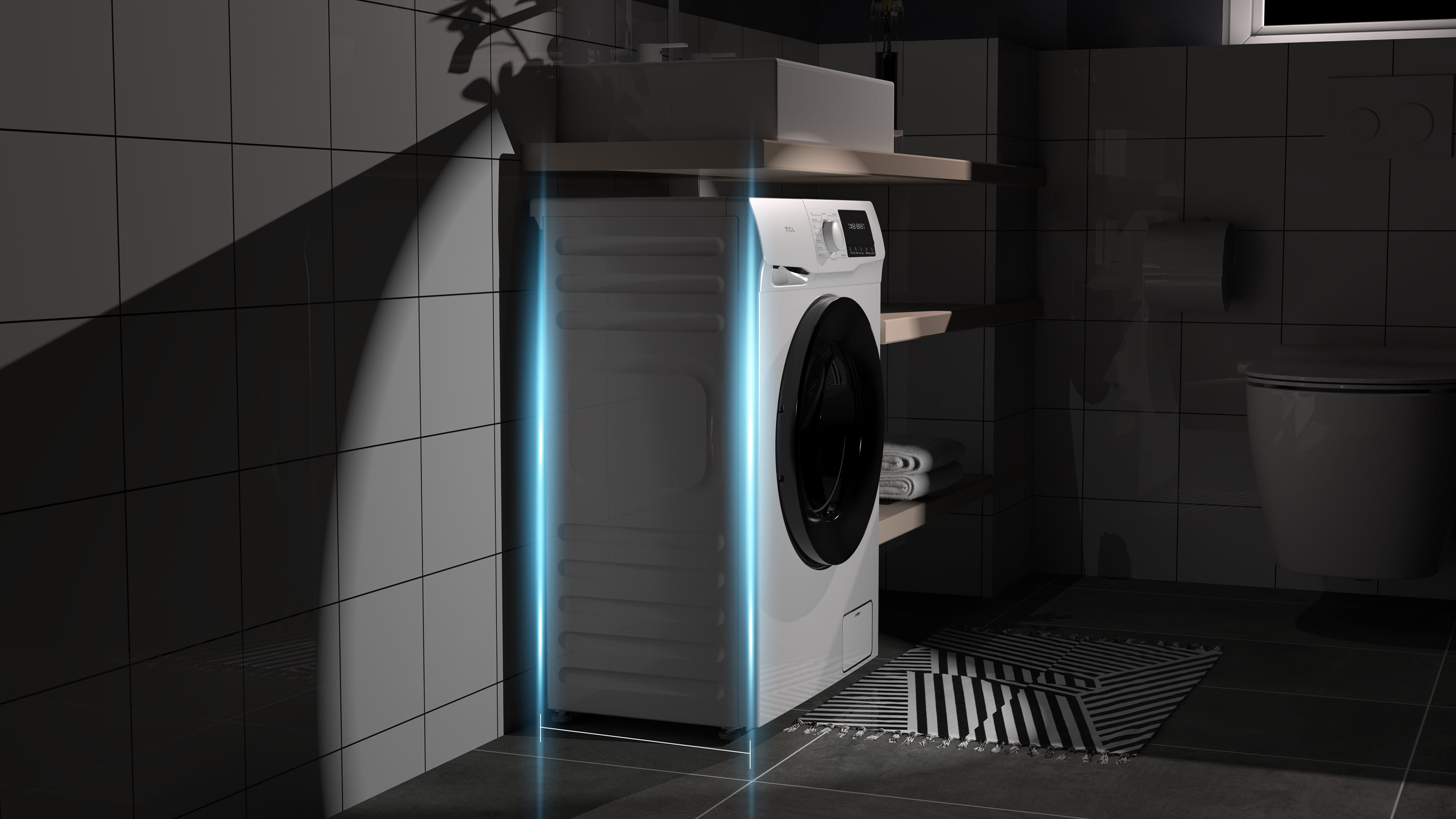 Washing Machine-TCL P606FLW Ultra Slim Series Front Loading Washer Ultra Slim Series Front ...