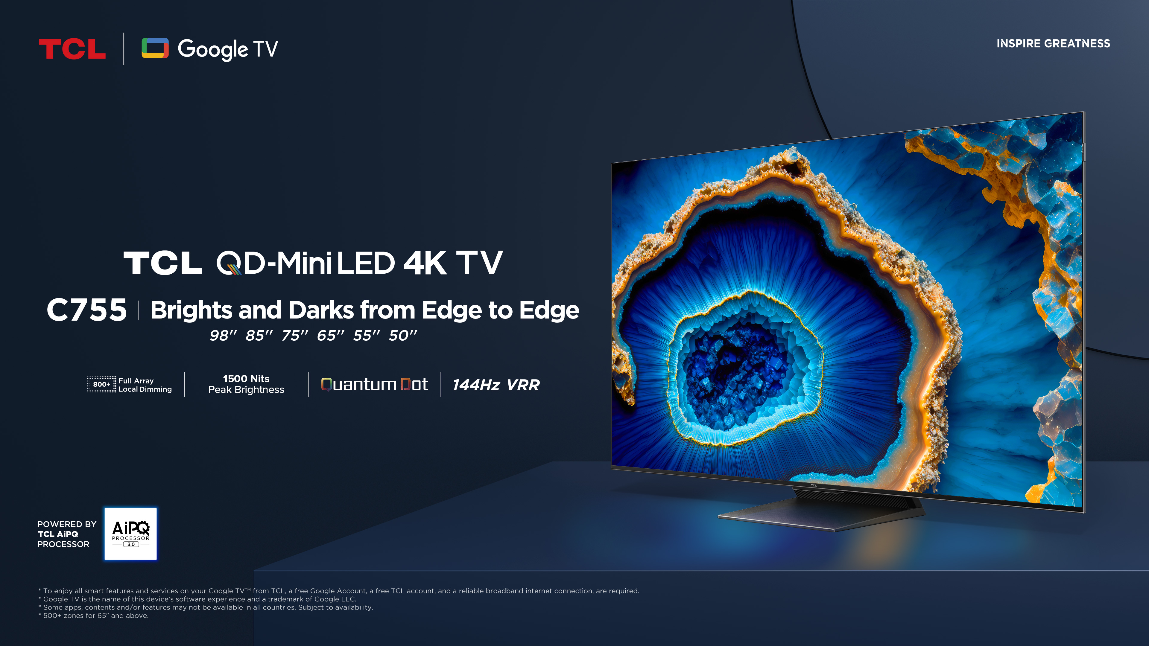 TCL C755 QD-Mini LED 4K TV - TCL Australia