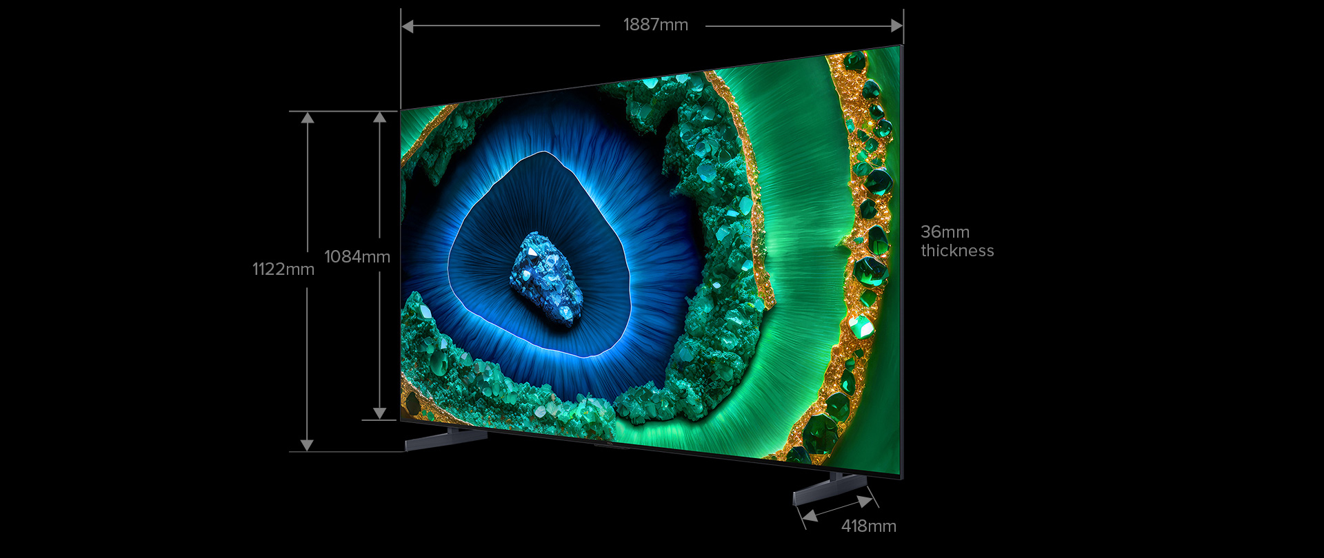 TV TCL 85C855 Premium QD-Mini LED 4K Google TV Prix Maroc