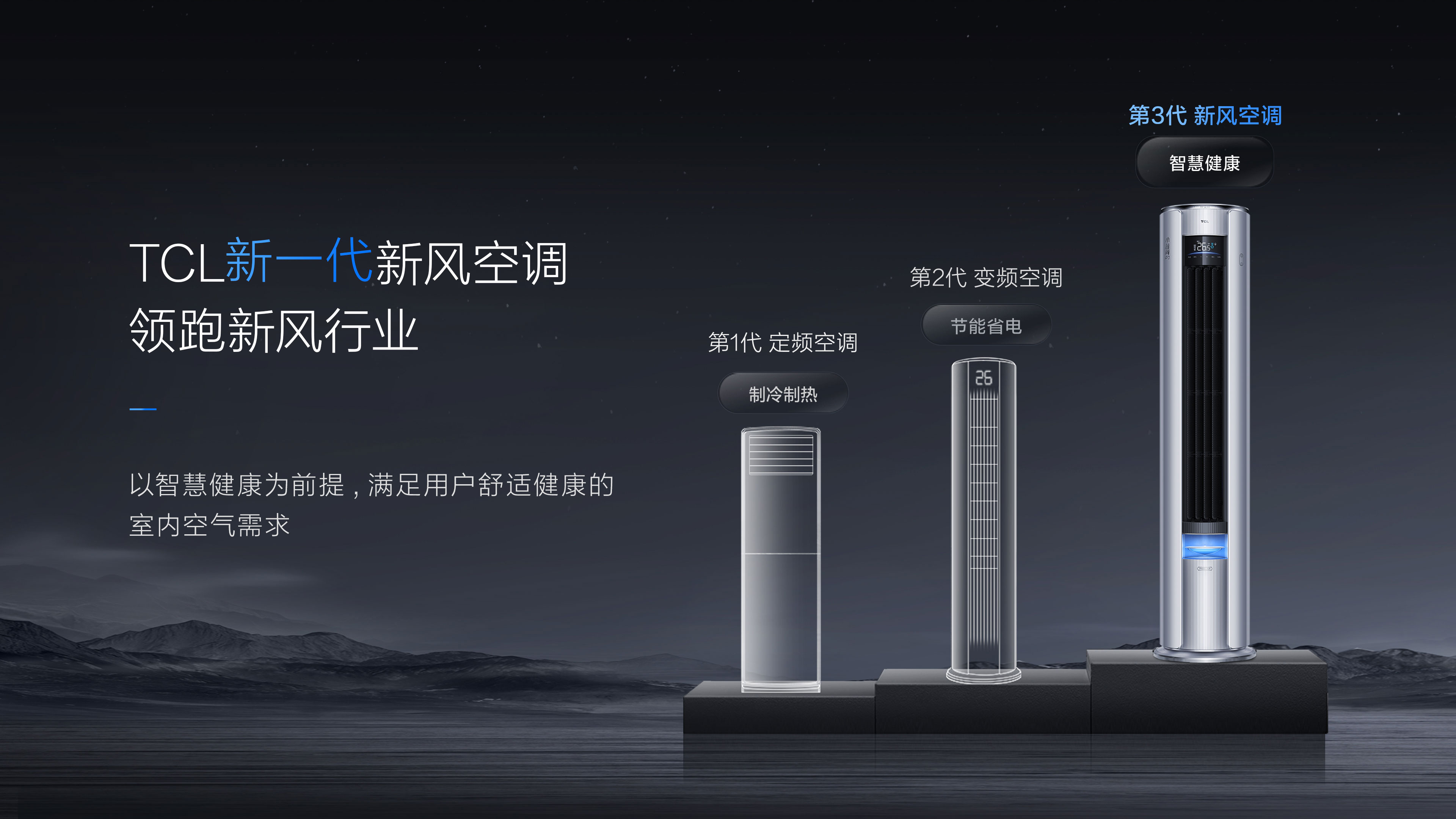 TCL3匹新风空调柜机-小蓝翼P7 | TCL官网