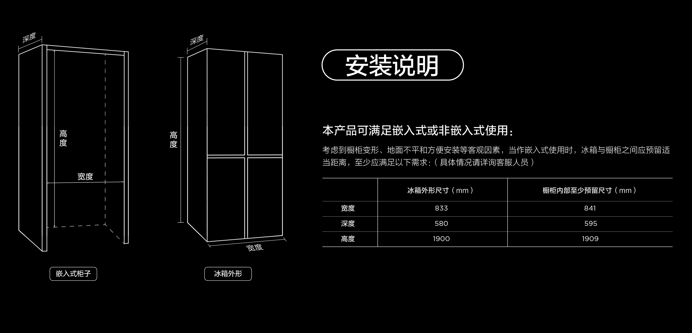 超薄零嵌系列冰箱R460P12-UQ