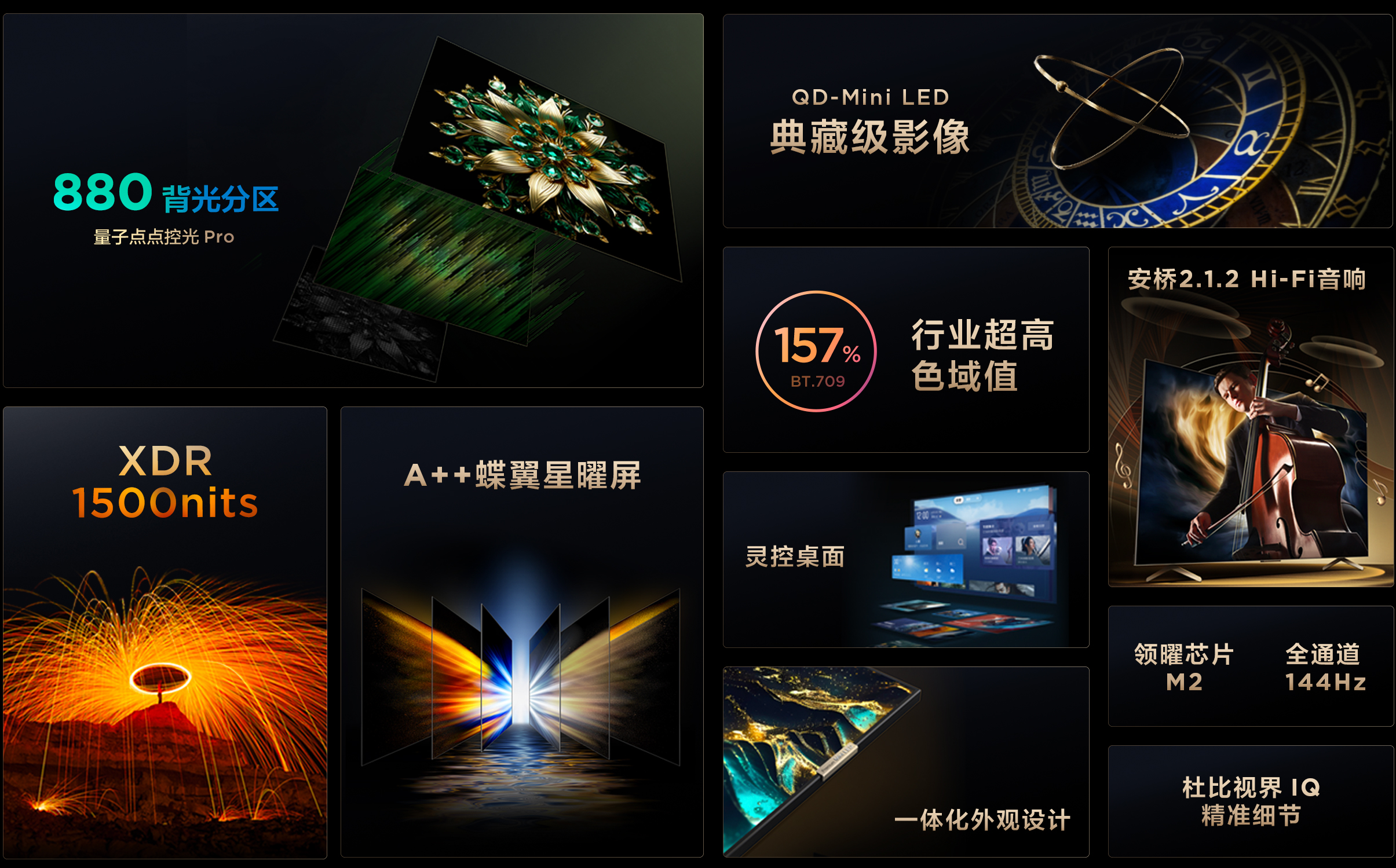 灵悉QD-MiniLED电视 85C11G Pro