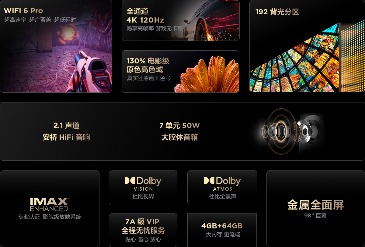 TCL巨幕电视98Q6E-IMAX专业认证影院级放映系统 | TCL官网