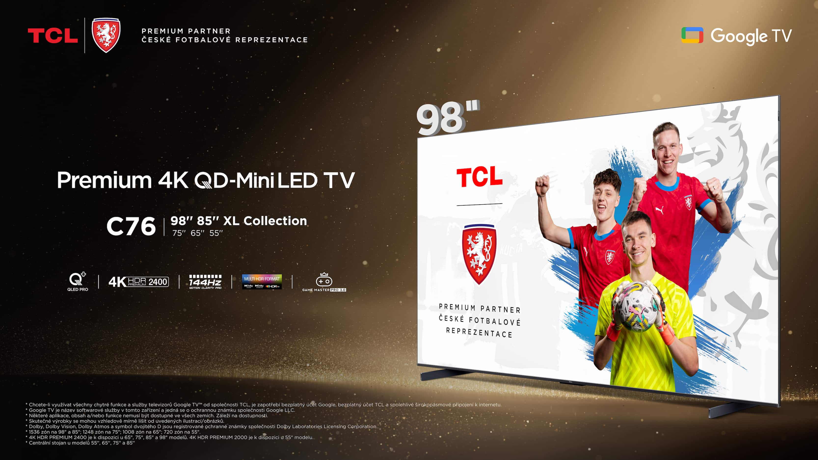 TCL 4K 144HZ QD-Mini LED C765 TV | TCL Česká