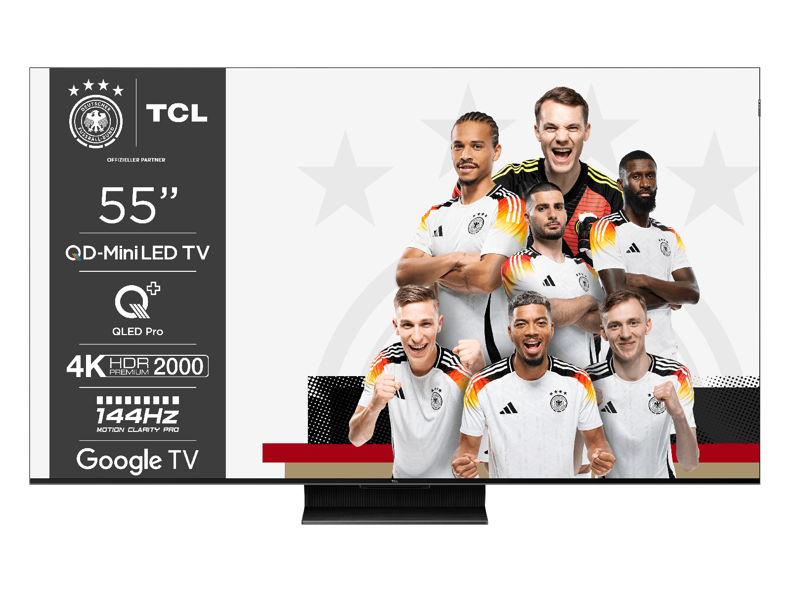 TCL 4K 144HZ QD-Mini LED C765 TV mit Google TV und Game Master Pro 3.0