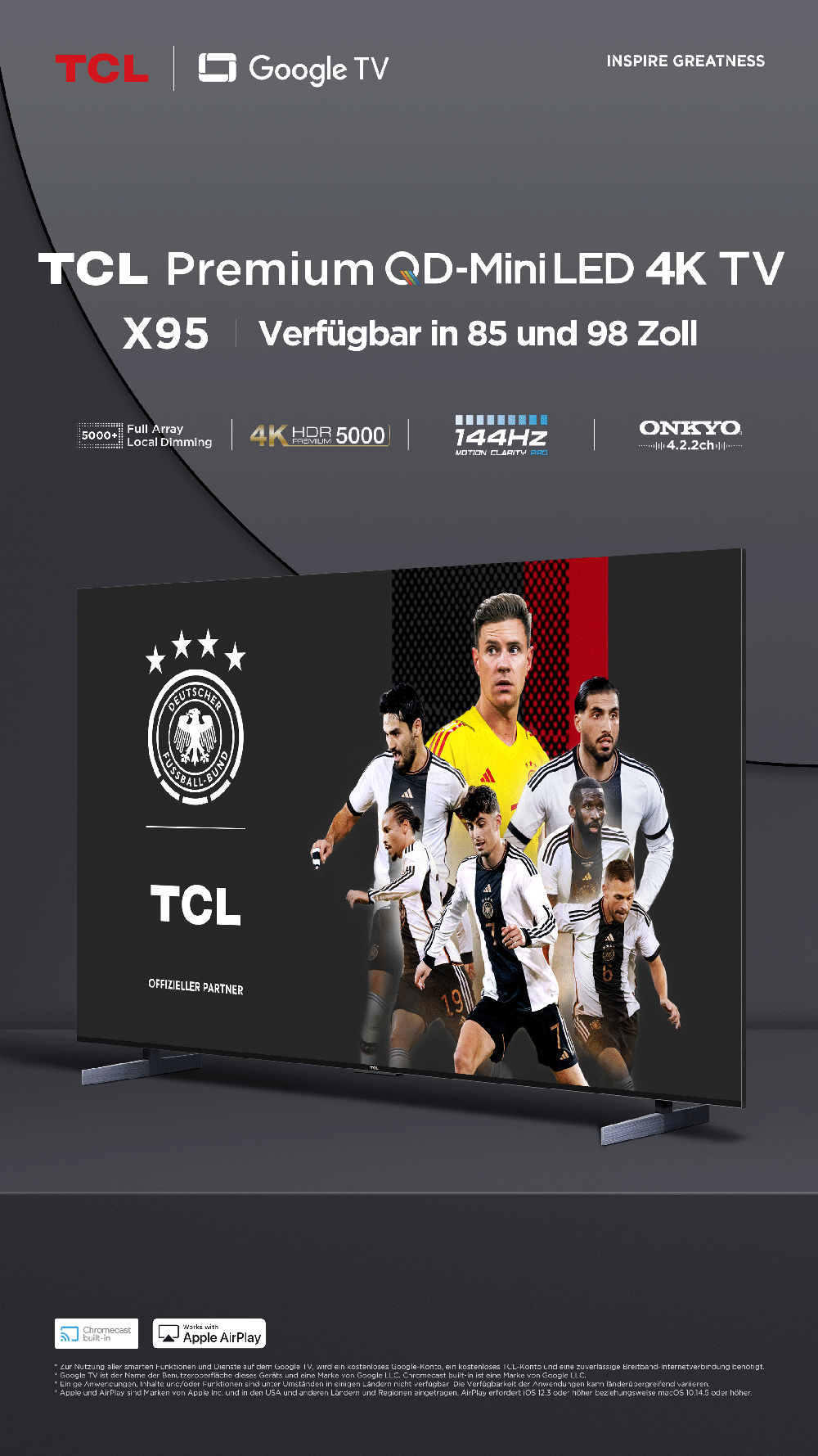 TCL X955 Premium QD-Mini LED 4K TV | TCL German