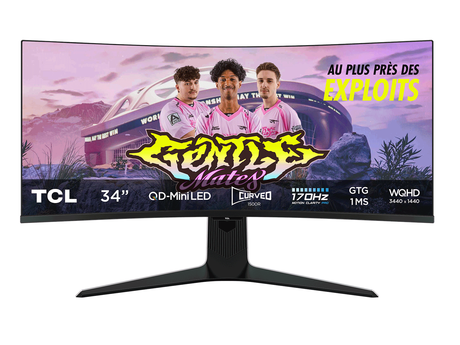 Ecran PC Gaming TCL 34R83Q QD-Mini LED 170Hz WQHD - TCL France
