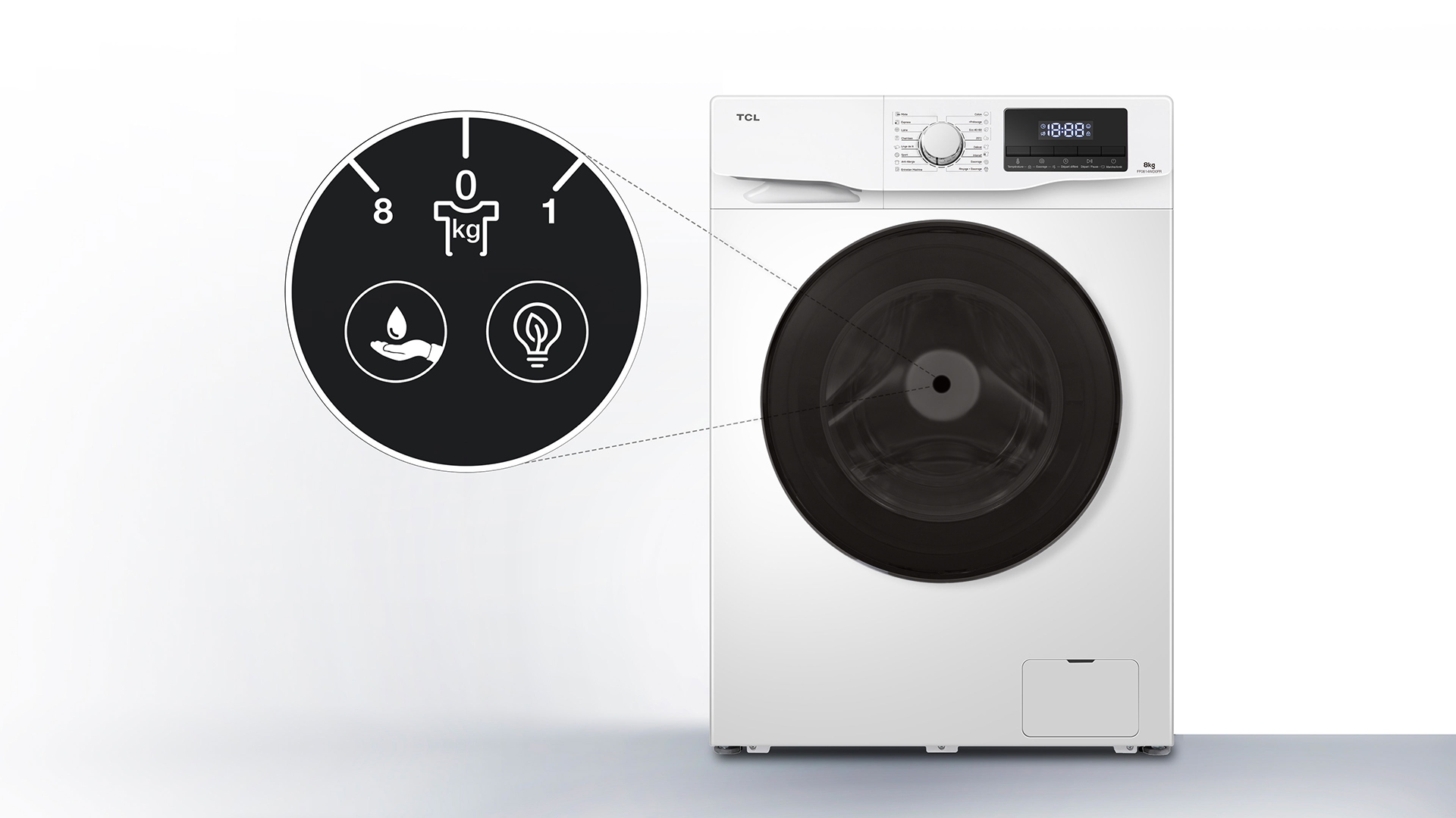 Washing Machine-FF0814WA0 Mosógép | TCL Magyarország FF0814WA0 ...