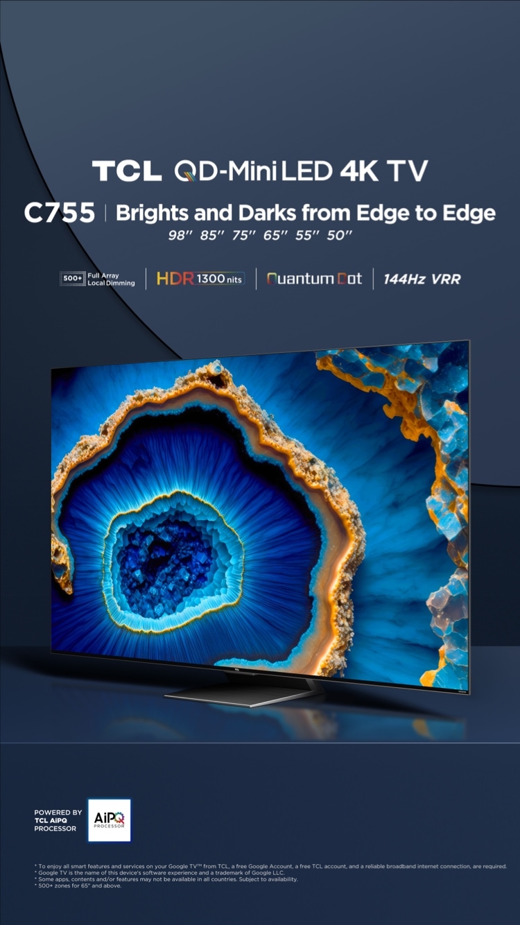 TCL C755 QD-Mini LED 4K TV - TCL India