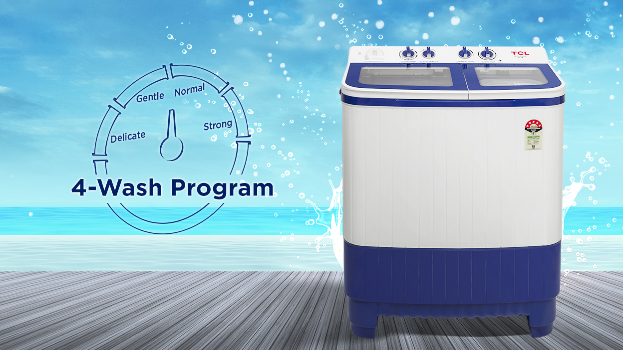 TCL 9.5 KG Semi Automatic Washing Machine - TCL India