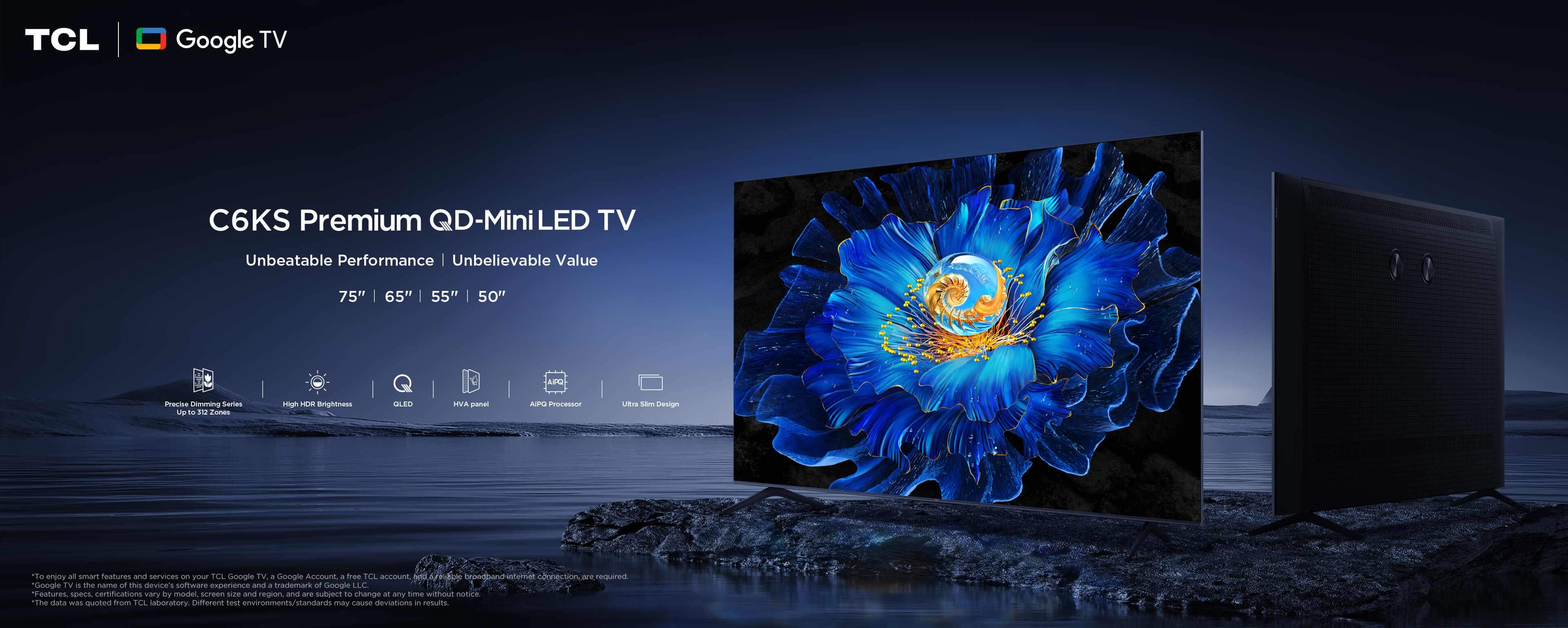 TCL 55" C6KS Premium QD-MiniLED TV - 55C6KS - Rama's