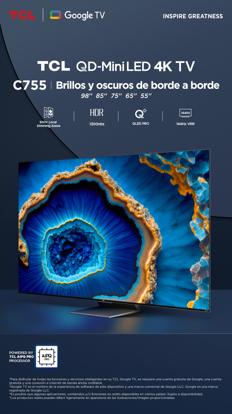 TCL C755 Premium 4K QD-Mini LED TV - TCL Latin
