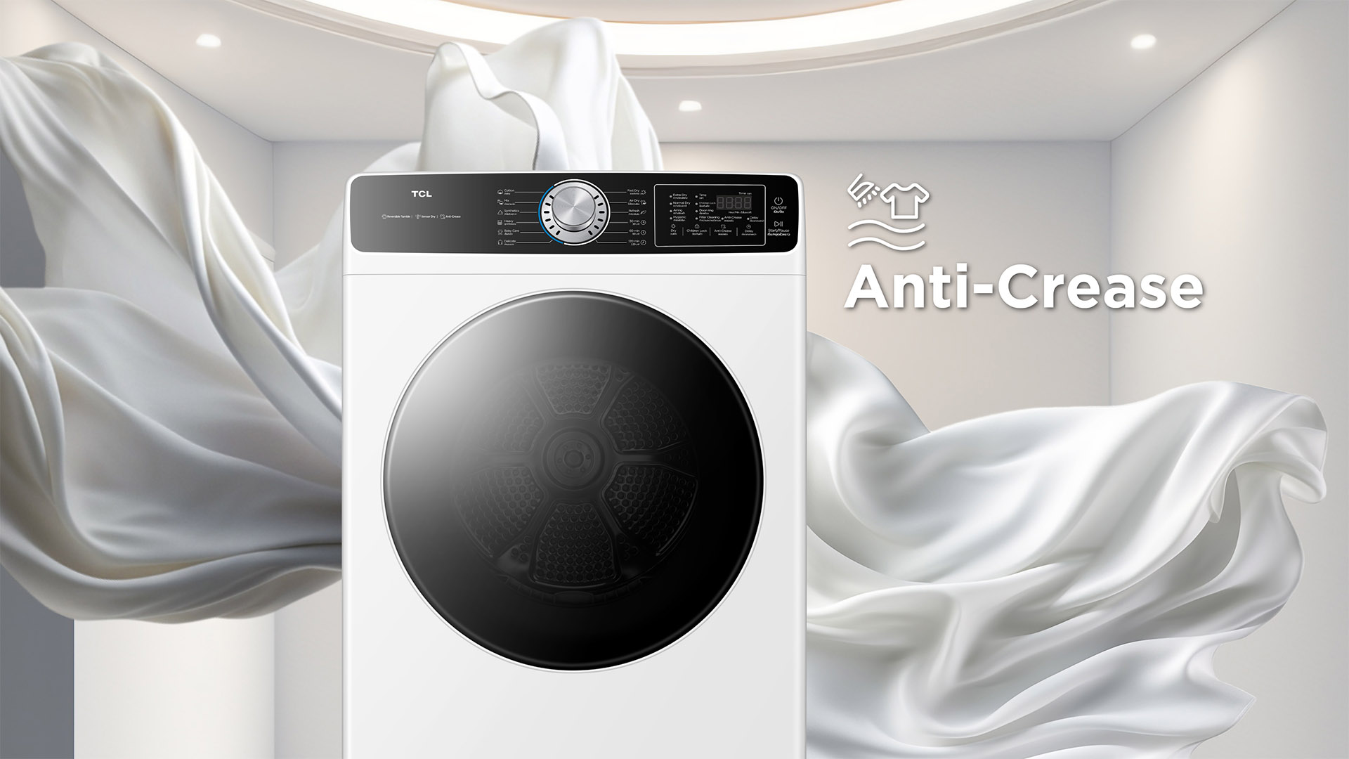 Washing Machine-TDV100-F21W Vented Dryer | TCL Malaysia / English