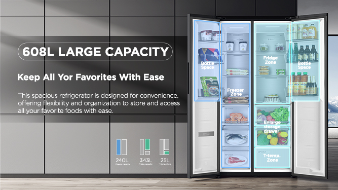 Free Built-in Series Refrigerator TRF-INV650SBSB - TCL Philippines