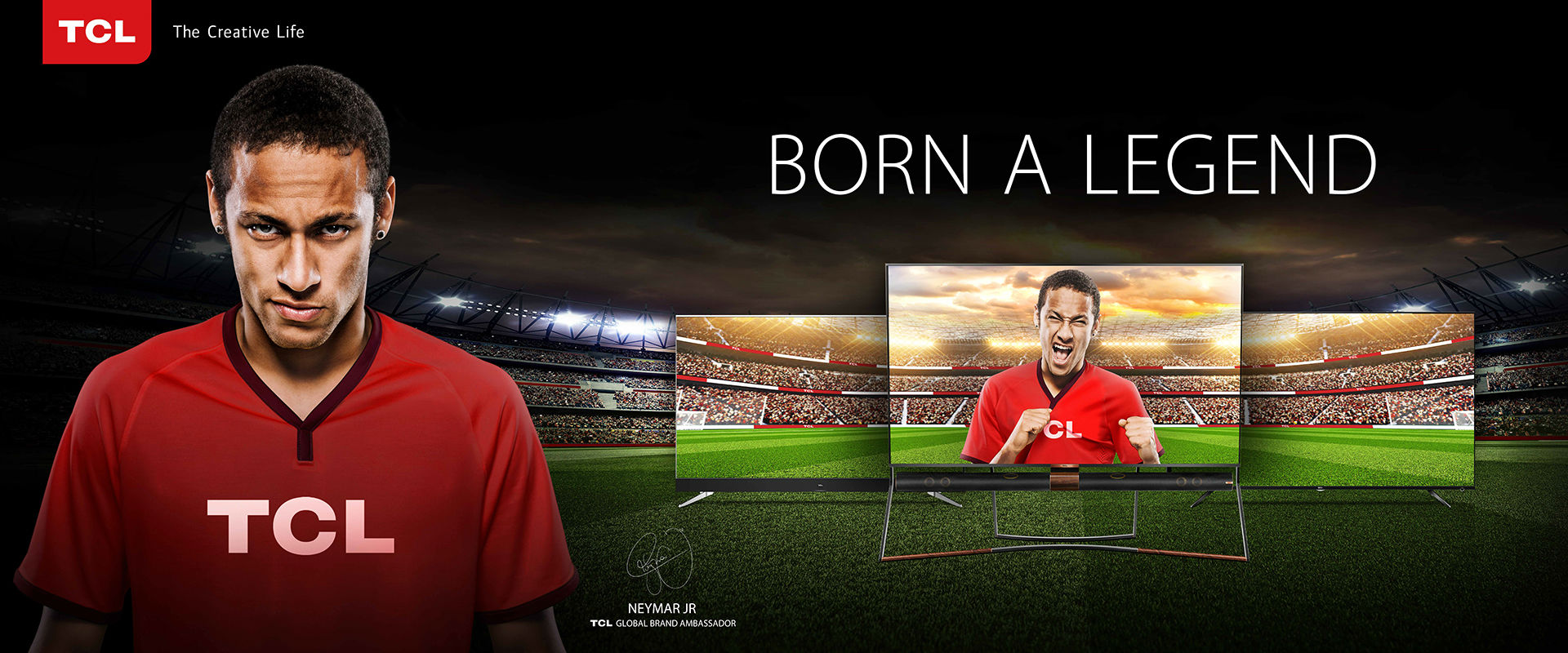 TCL Nomeia o Futebolista Neymar Jr. Como Embaixador da Marca Global