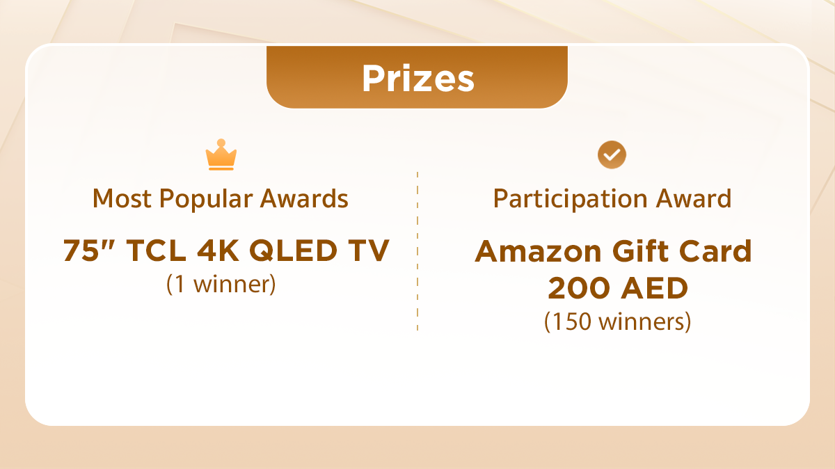 TCL Big Screen Moment campaign, share and win prizes