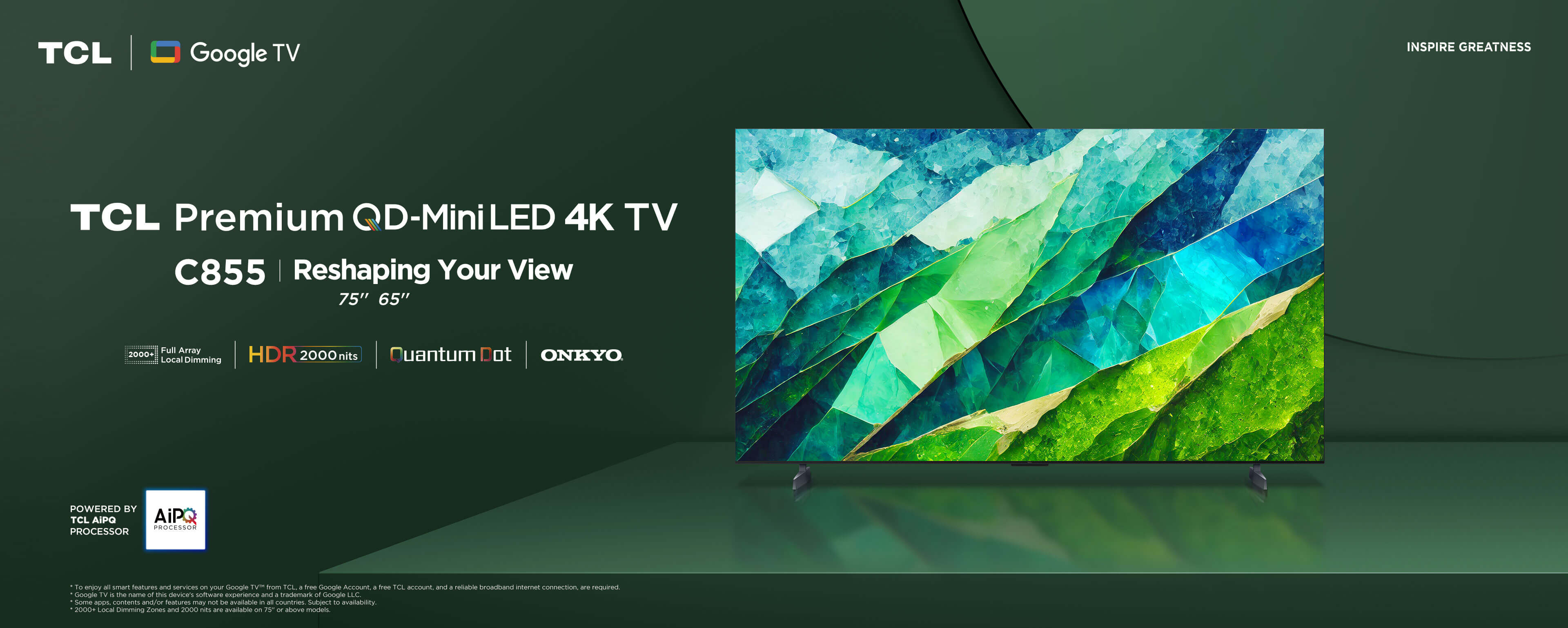 TCL C855 Premium QD-Mini LED 4K TV | TCL Saudi Arabia