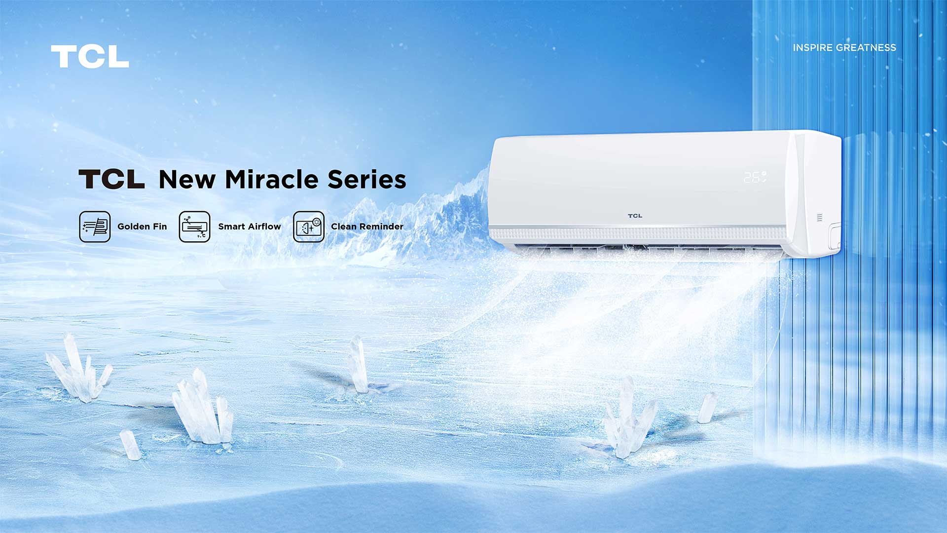 เครื่องปรับอากาศ TCL New Miracle Series-3D Airflow-TCL ประเทศไทย