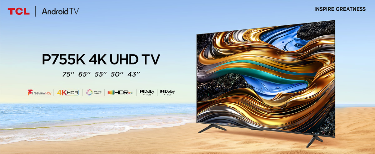 TCL 55P755K 55inch 4K UHD Android TV (2024) – Waltons Direct