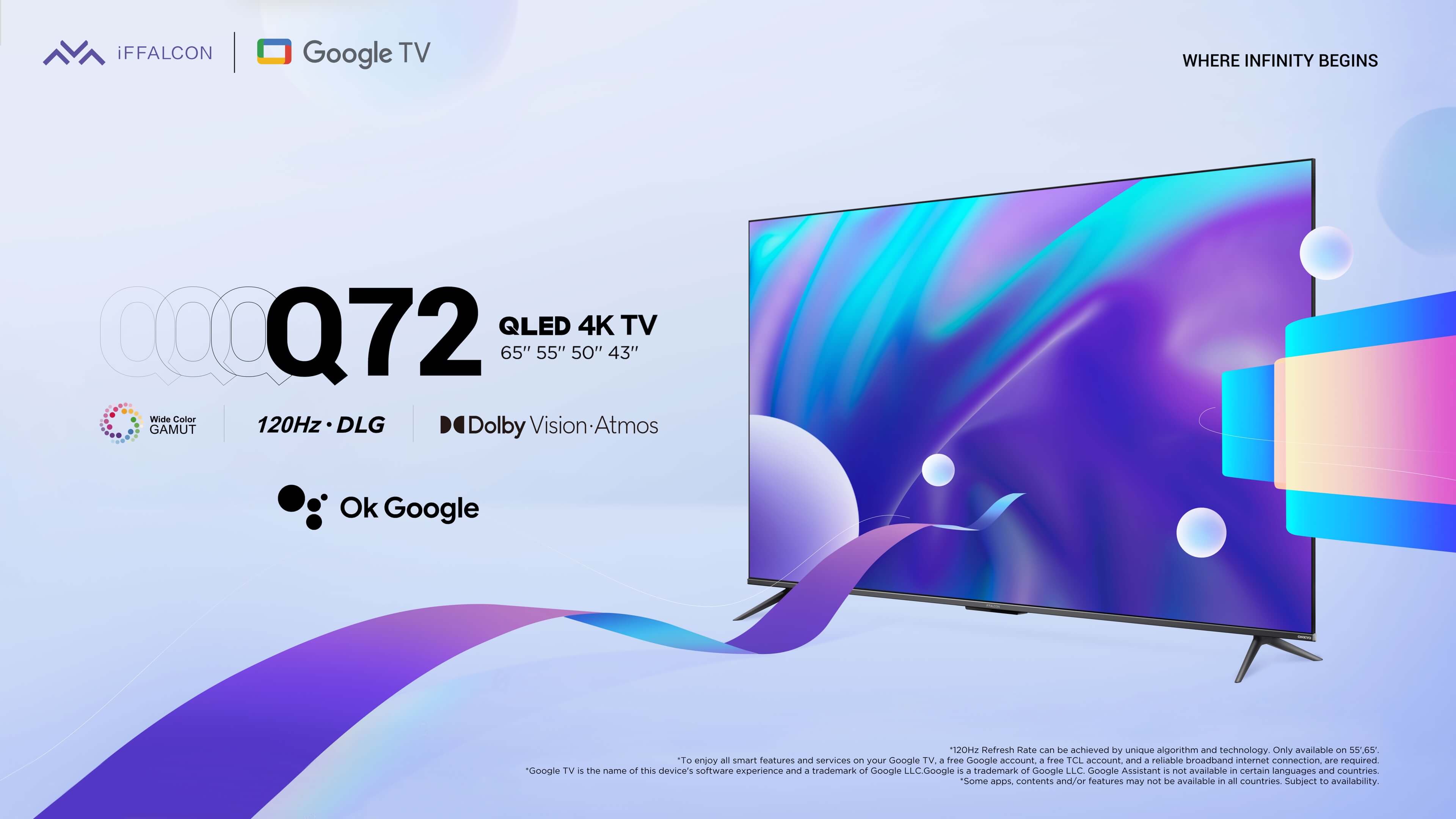 -Q72 Q72 QLED 4K Google TV | IFFALCON Ukraine / Українська